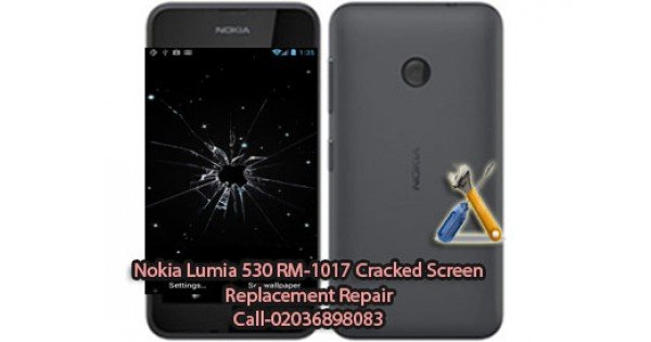 Nokia Lumia 530 RM-1017 Cracked Screen Replacement Repair in East London