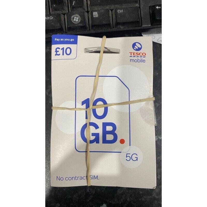 TESCO Mobile 4G/5G UK PAY AS YOU GO Data SIM Card at Mobile Links
